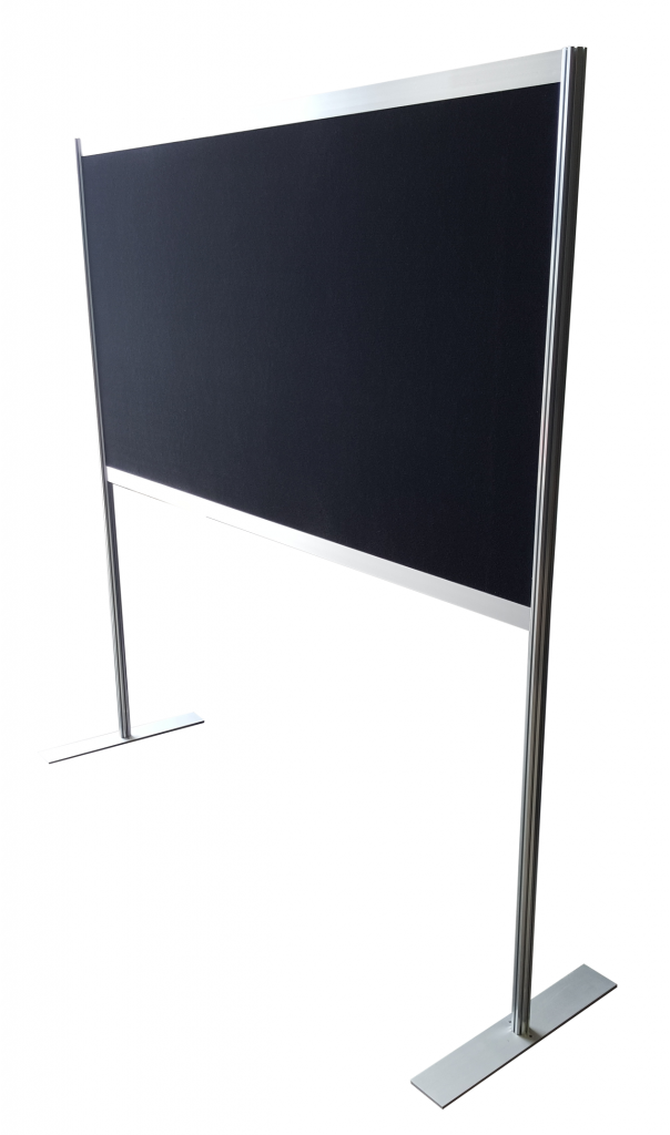 Premium Poster board 1.8m H x 2m W Octanorm – Black Fabric | Exhibition ...