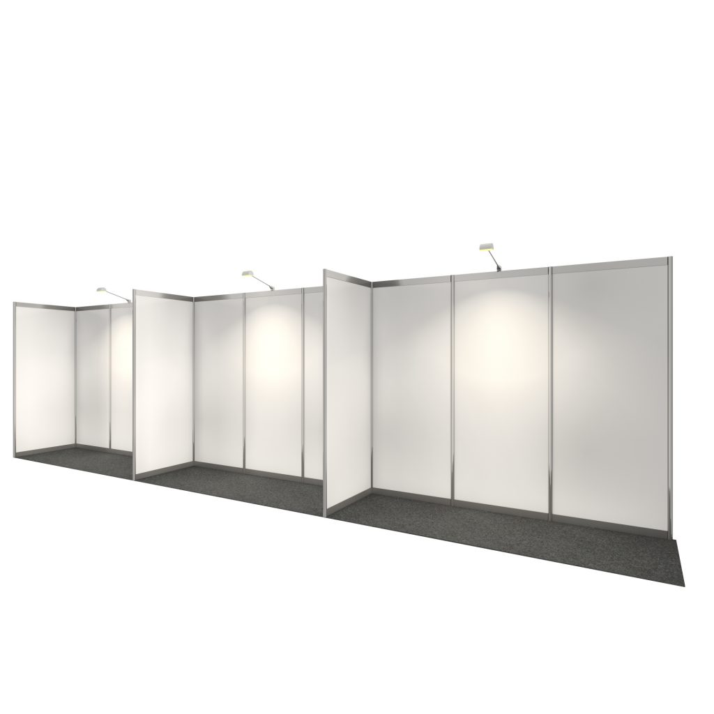 Modular White wall – 2.5m H | Exhibition & Display Services