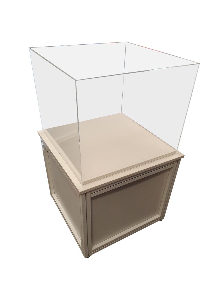 Display Plinth with Perspex Cube | Exhibition & Display Services