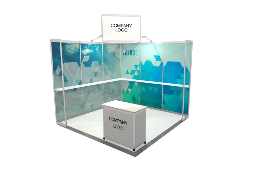 Ultimate 3×3 Printed Octanorm Booth | Exhibition & Display Services