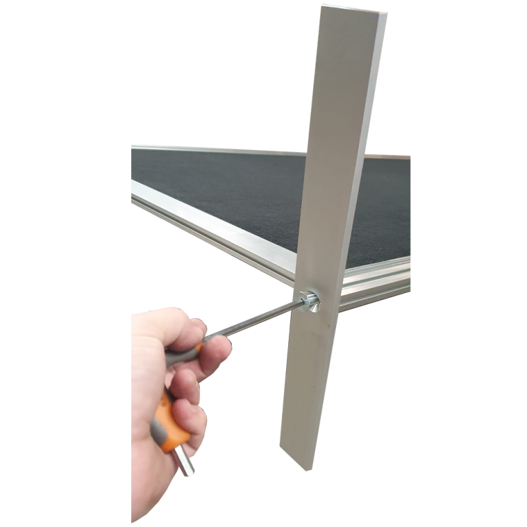 2m x 1m Premium Black Fabric Display Board | Exhibition & Display Services