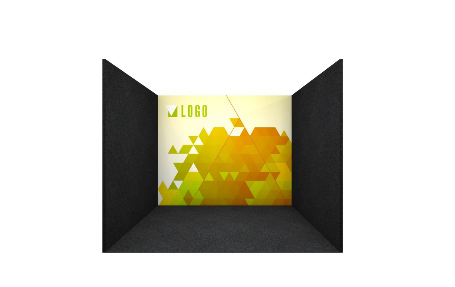 Standard 1 x 3m Printed Fabric Velcro Wall | Exhibition & Display Services